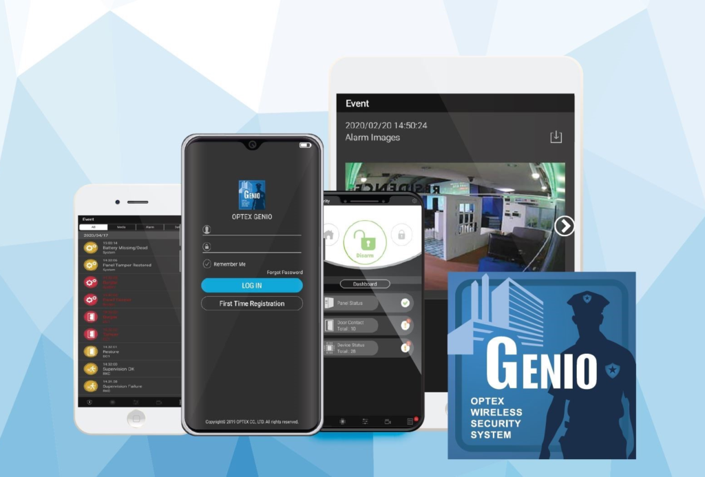 Secure and Control your Comfort and Smart Life with GENIO App | OPTEX ASEAN